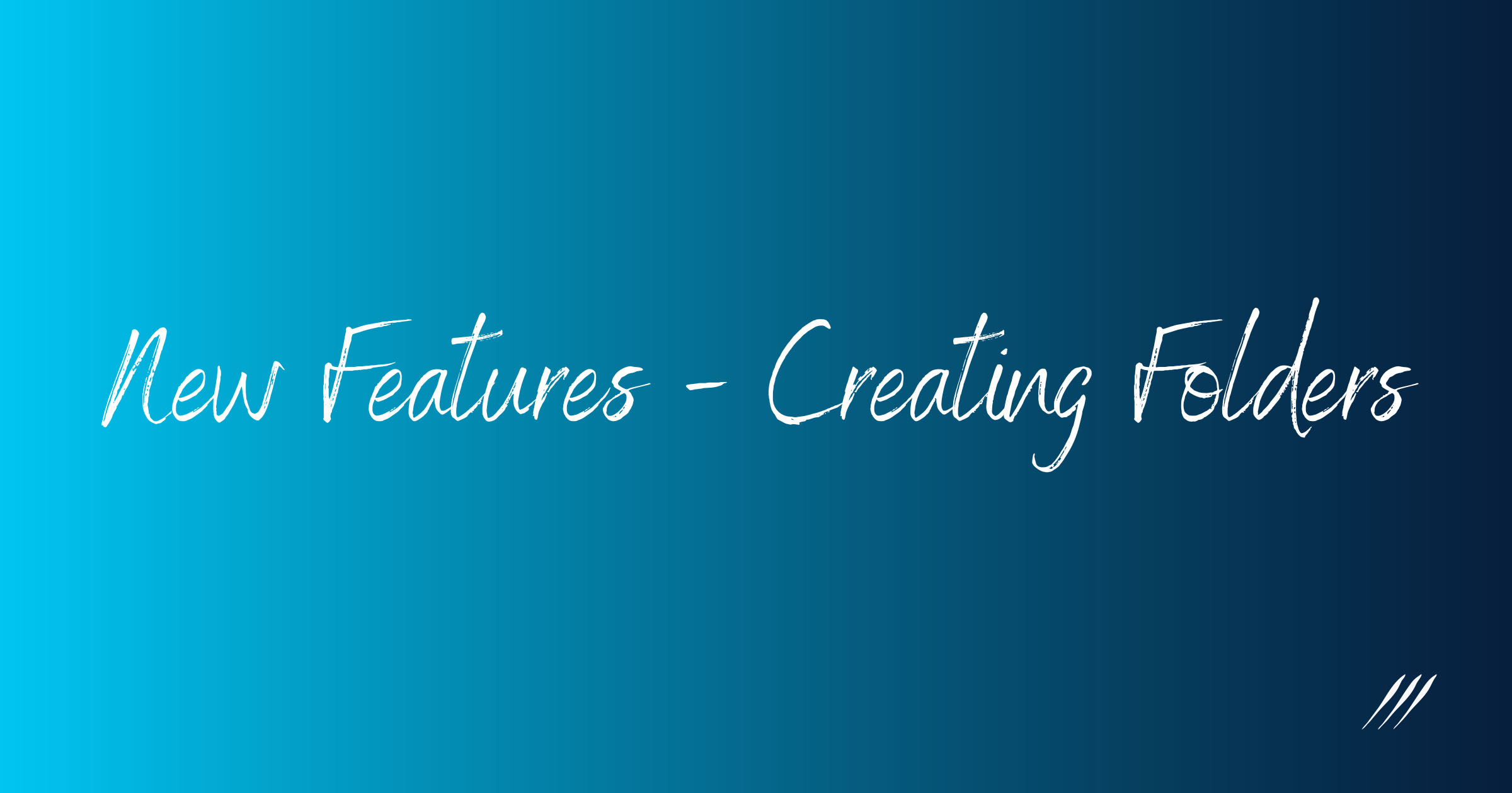 New Feature Creating Folders Shark Finesse Blog Shark Finesse Blog